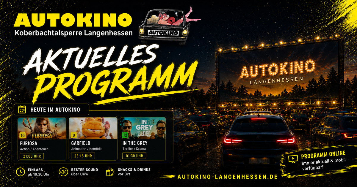 Autokino Langenhessen Programm